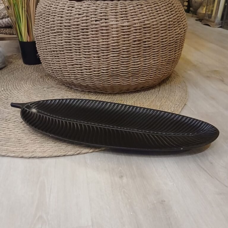 Bandeja de madera pluma grande de 59 x 22 cm – Puntohome